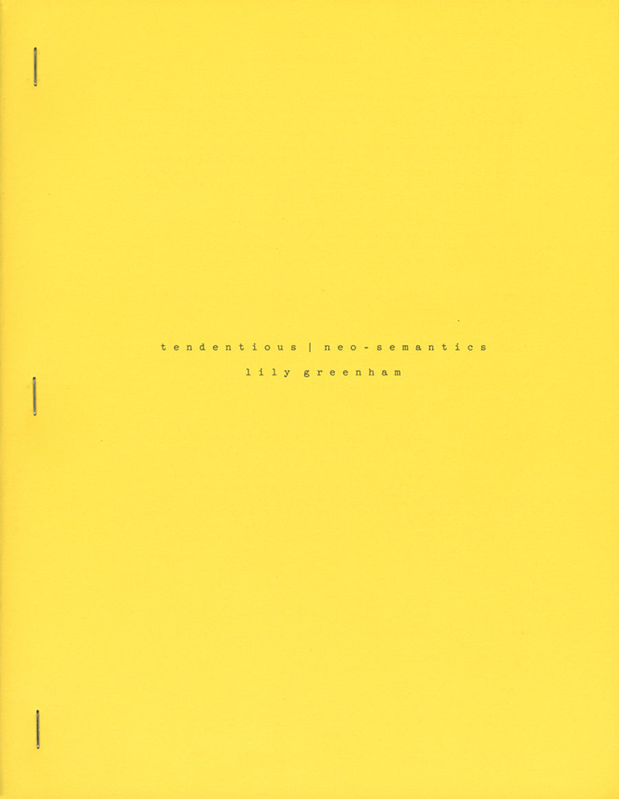 tendentious | neo-semantics – Woodland Pattern